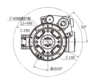 Cina Assemblaggio del volante del veicolo industriale AGV Azionamento integrato 400W Diametro della ruota 150mm in vendita