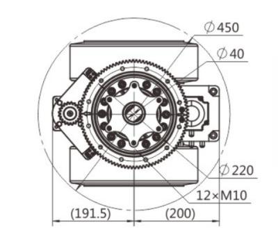 China 2300W Diâmetro 300MM AGV Roda Motor Drive Horizontal de duas rodas Série Planetária em Um à venda