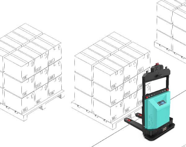 Quality Intelligent Laser Guided Forklift AGV Load 1000KG High Performance for sale