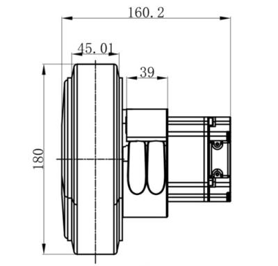 China Servomotor AGV Lenkradmontage Antrieb 48V IP65 zu verkaufen