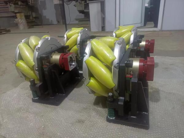 Quality 430mm Dia AGV Mecanum Wheel Drive Assembly Shock Absorbing Load 7000KG for sale