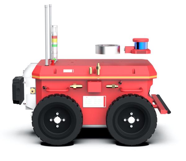 Quality Load 80KG Four Wheel Off Road UGV Chassis Equipped With Inspection Equipment for sale