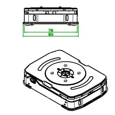 China Running Speed 0-25 Stepless Speed Regulation AGV Robot for Precise and Smooth Trackless Transfer Trolley for sale