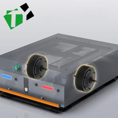 China 0-40°C Environment AGV Automated Guided Vehicle Trackless Transfer Cart with Battery Power Source for sale