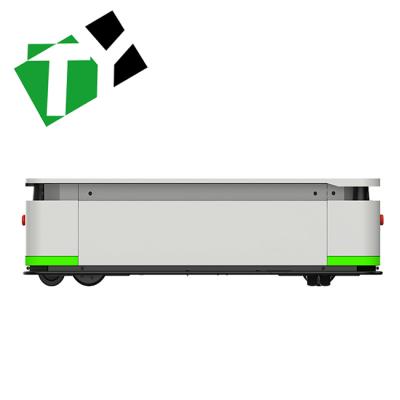 China Battery Powered AGV Automated Guided Vehicle with Easy Integration and Polyurethane Tyres for Efficient Warehouse Automation for sale