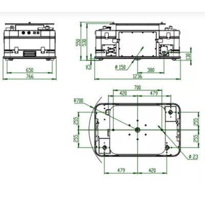 China Enhance Your Warehouse Efficiency with Industrial AGV Vehicle Maximum Load Capacity Up To 500 Kg Maximum Speed Up To 2 M/s for sale