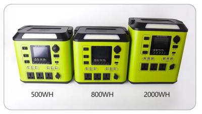 Cina 1500W generatore a energia solare portatile verde di stoccaggio della centrale elettrica 500WH 800WH 2000WH in vendita