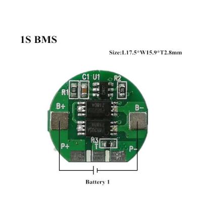 China 3.7V BMS For 18650 Batterij, van de het Lithiumbatterij van 1S 5A de Beschermingsraad Te koop