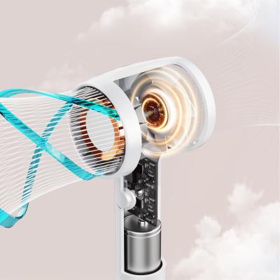 Cina Fan ricaricabile bianco del generatore eolico 2000mAh Mini Portable USB del ventilatore da tavolo alto in vendita