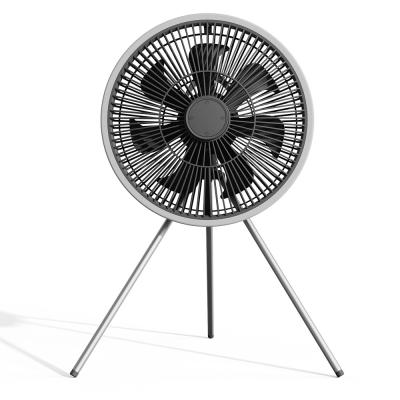 Cina Treppiede ricaricabile da campeggio Ventilatore 1000mAh Batteria Telecomando senza fili con luce a LED in vendita