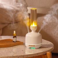 China Two Spray Port Essential Oil Diffuser Changeable LED Light Aromatherapy Scent Diffuser Machine Candle Mini Humidifier for sale