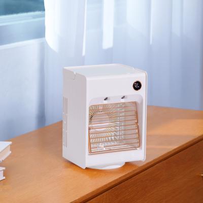 Cina Condizionatore d'aria più fresco girante ricaricabile personale dell'aria del condizionatore d'aria 4000mAh della Tabella del Ministero degli Interni con luce in vendita