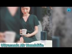 PP Mini USB Ultrasonic Air Humidifier 300ml With 1200mah Battery
