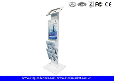 중국 로고 패널 전단 선반을 가진 잠글 수 있는 간이 건축물 독립 구조로 서있는 안전한 Ipad 판매용