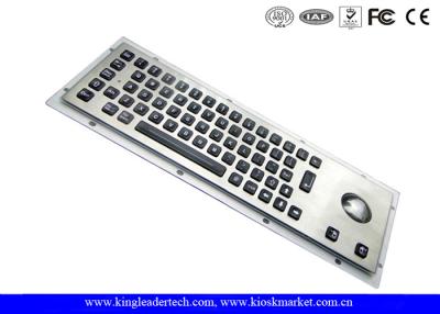 China 65 Full Travel Backlit Keys Illuminated Metal Keyboard , Industrial Computer Keyboard for sale
