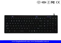China Desktop IP68 Rubber Waterproof Keyboard with Function Keys and Backlight for sale