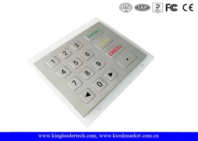 China USB / PS2 Interface Stainless Steel Numeric Key Pad  with 16 Flat Keys for sale