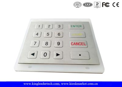 China USB / PS2 Interface Stainless Steel Numeric Key Pad  with 16 Flat Keys for sale