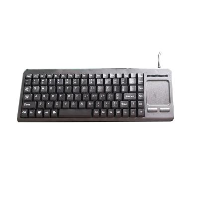 China Compact-sized Industrial Plastic Keyboard With 88 Key and Integrated Touchpad for sale