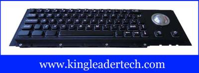 China Cherry Key Swithc Kiosk Black Metal Keyboard With Trackball In Good Tactile for sale