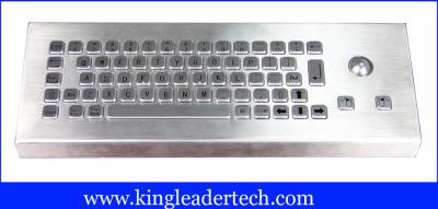 China Brushed Industrial Computer Small Footprint Desktop Keyboard With Trackball for sale