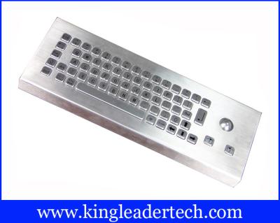 China Brushed Industrial Computer Small Footprint Desktop Keyboard With Trackball for sale