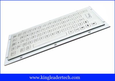China Short Travel Keys Kiosk Stainless Steel Panel Mount Keyboard Rugged IP65 Rated for sale