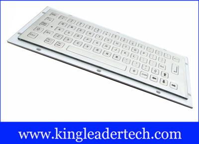 China Short Travel Keys Kiosk Stainless Steel Panel Mount Keyboard Rugged IP65 Rated for sale
