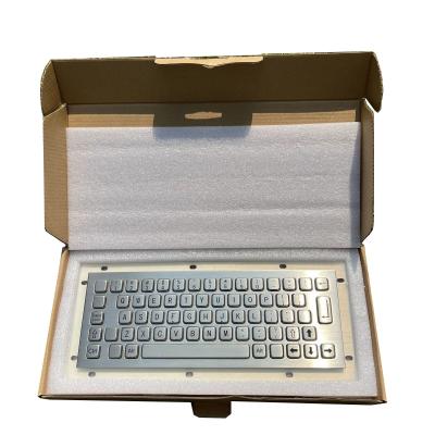 China Teclado industrial de acero inoxidable con 64 teclas personalizadas en venta