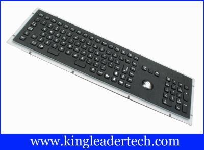 China Teclado preto do metal de 103 chaves com a montagem do painel do Trackball de aço inoxidável à venda