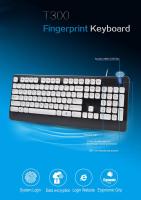 China USB Plastic Keyboard With Fingerprint Reader Function Keys Multimedia Keys And Numeric Keys for sale