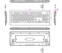 China USB Plastic Keyboard With Fingerprint Reader Function Keys Multimedia Keys And Numeric Keys for sale