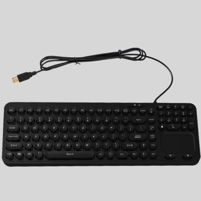 Cina Tastiera retroilluminata IP68 lavabile, di tipo militare, medico e industriale, con tasti funzione, tastierino numerico e touchpad in vendita