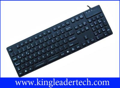 China 105 Keys Waterproof Silicone Keyboard With 12 Function Area For Numeric Keys for sale
