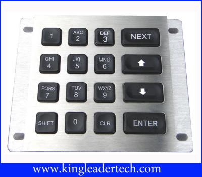 中国 16 のパネルの台紙のために評価される IP65 のキーによって導かれる照らされた Blacklit の金属のキーパッド 販売のため