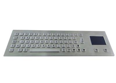 China Built In Industrial Keyboard With Touchpad Stainless Steel For Information Kiosk for sale