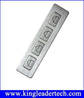 Cina Prova della polvere della tastiera numerica di industriale del metallo IP65 con 4 brevi chiavi del metallo di viaggio in vendita