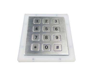 China 12 Metal Keys Industrial Numeric Keypad Stainless Steel Vandal Proof for sale