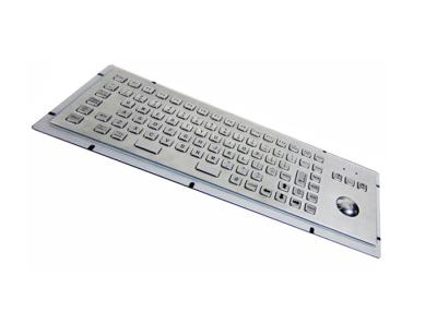 China F Keys Stainless Steel Industrial Keyboard 20mA With Mouse Optical Trackball for sale