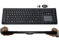 China Teclado impermeable inalámbrico SKB-85-WL con el receptor del ratón USB del panel táctil en venta