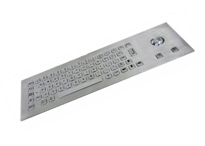China IP65 Waterproof Stainless Steel Keyboard With Mouse Trackball for sale