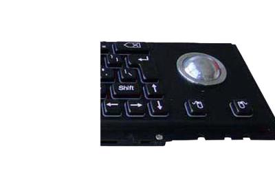 China SUS304 IP65 Industrial Keyboard With Trackball 20mA Wired Panel Mount for sale