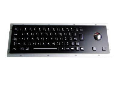 China Rugged Stainless Steel Metal Keyboard 20mA Electroplated Black for sale