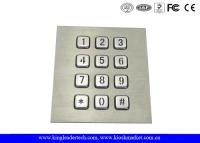 China 3 x 4 Matrix Numeric Backlit Keypad For Panel Mount 12 Illuminated Keys for sale