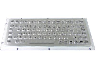 China Rugged Industrial Stainless Steel Panel Mount Keyboard With 12 Function Keys for sale