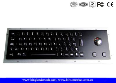 China Teclado industrial preto com o Trackball óptico em chaves completas do curso na avaliação IP65 à venda