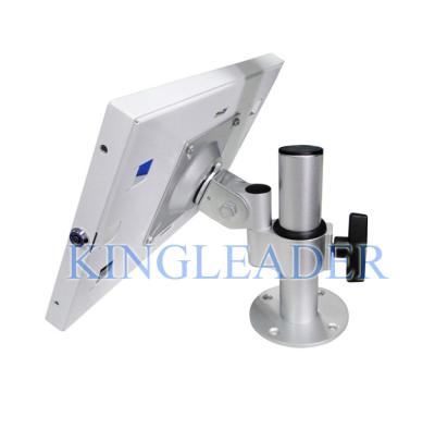 Cina recinzione regolabile del chiosco del iPad di altezza di 400mm Palo con la spinta - chiuda la serratura in una rotazione di 360 gradi in vendita