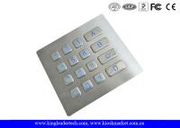 China Numeric Illuminated Backlit Metal Keypad 16 Keys for Security Access Control System for sale