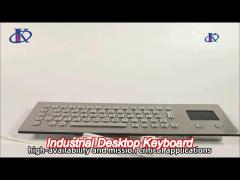 industrial desktop waterproof vandalproof stainless steel metal keyboard with 12 function keys