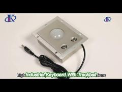 standing alone industrial waterproof keyboard mouse ball with f1-f12 function keys